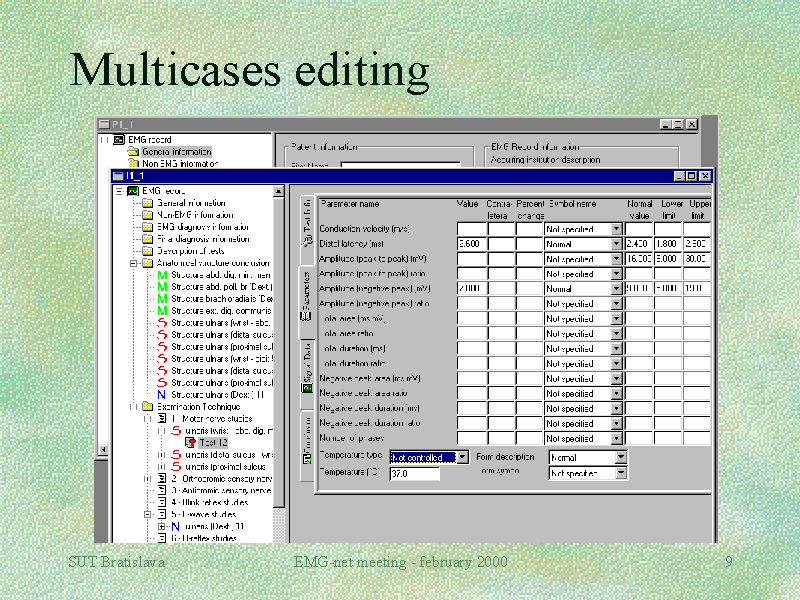 Multicases editing
